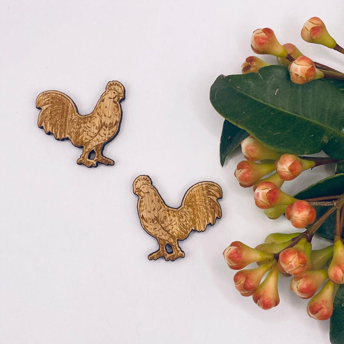 Rooster Stud Timber Earring Blanks – MPSIL Australia